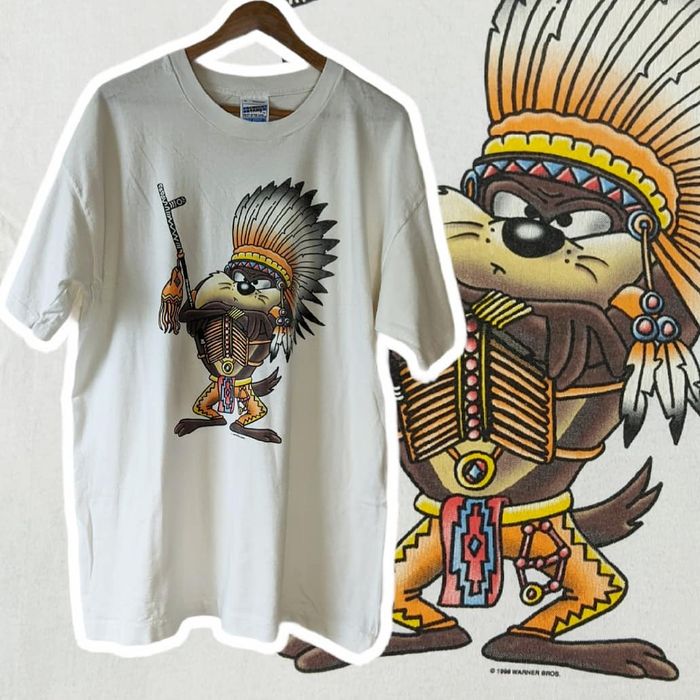 Vintage 1998 Taz Indian Looney Tunes Taz-Mania Warner Bros | Grailed