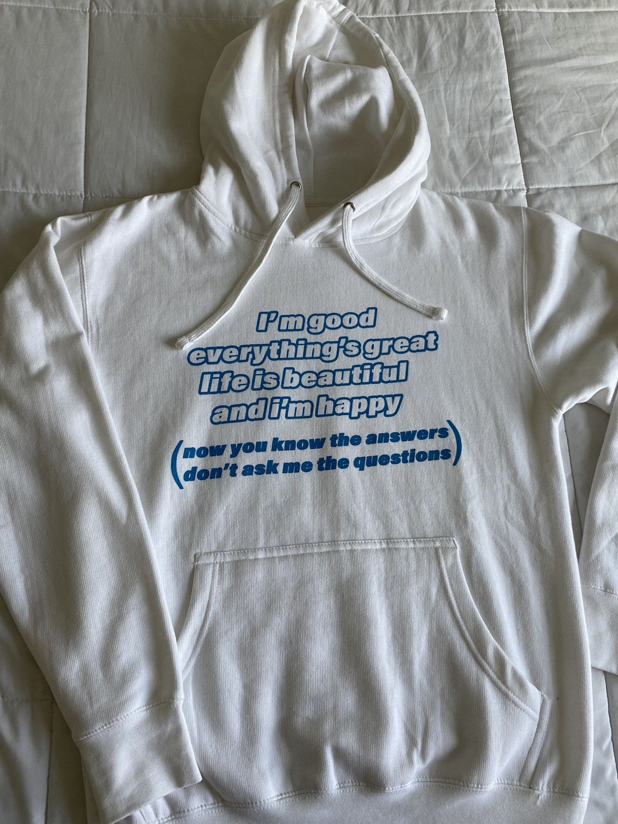 Kamil Xabbas Kamil Abbas Questions Hoodie | Grailed