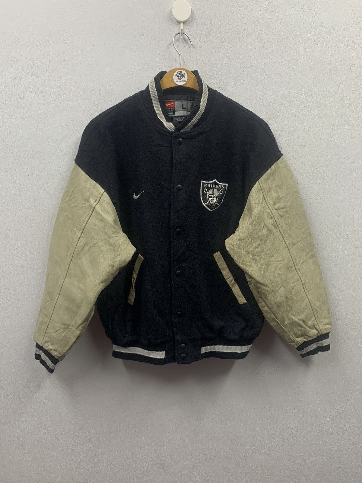Nike Vintage Nike X Raiders Jacket Design Varsity Jacket By NFL | Grailed