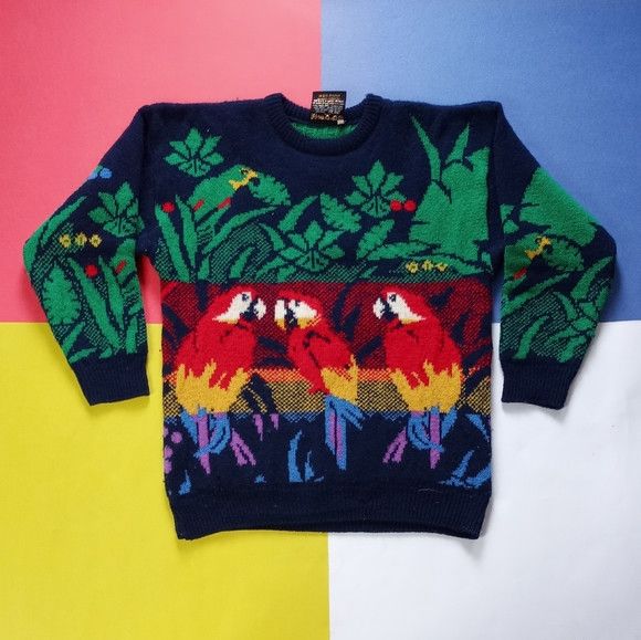 Vintage RARE Vintage Maban of Scotland Toucan Heavy-Knit | Grailed