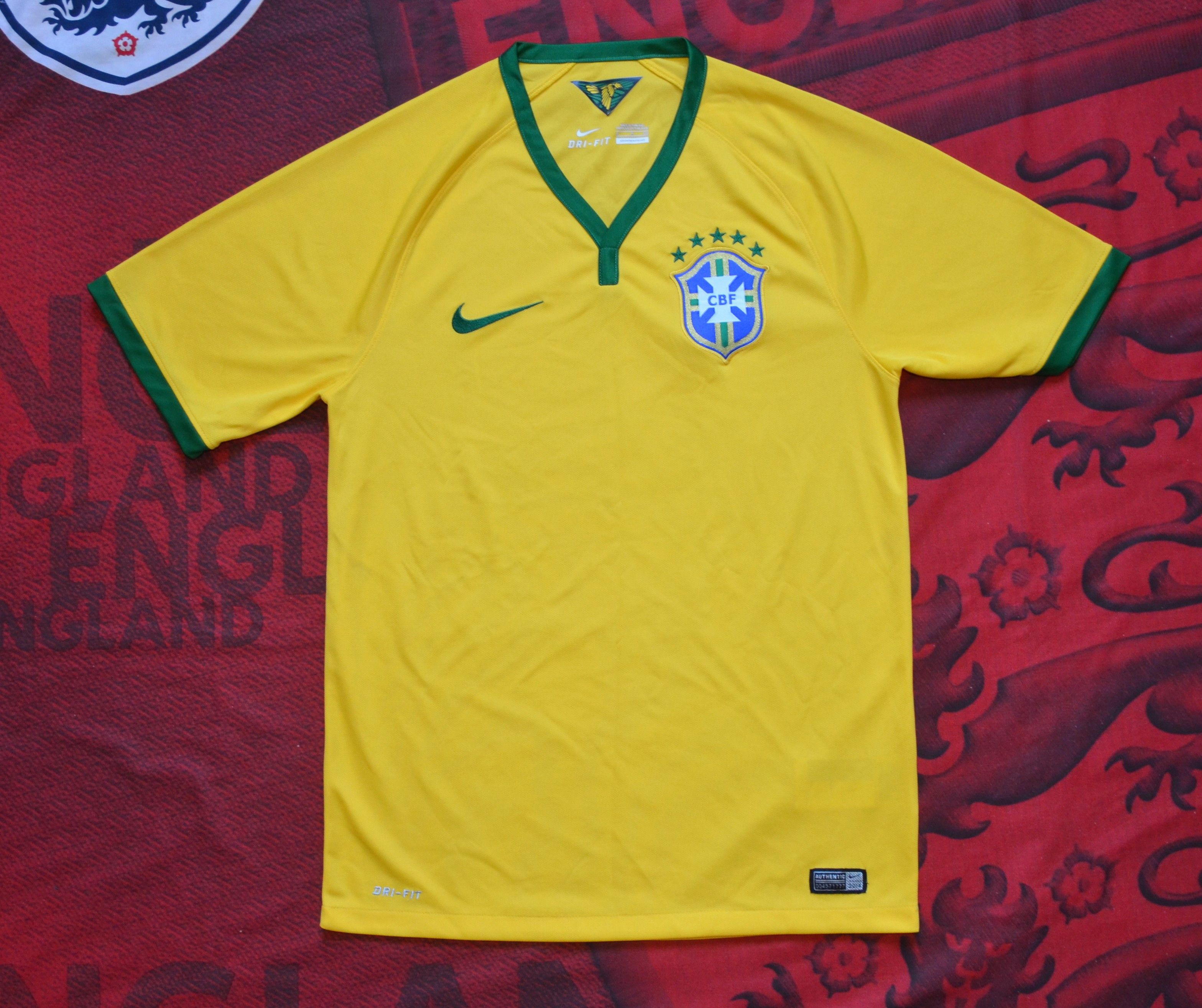 Nike Authentic BRAZIL 2014 FIFA WORLD CUP HOME JERSEY NIKE MENS | Grailed