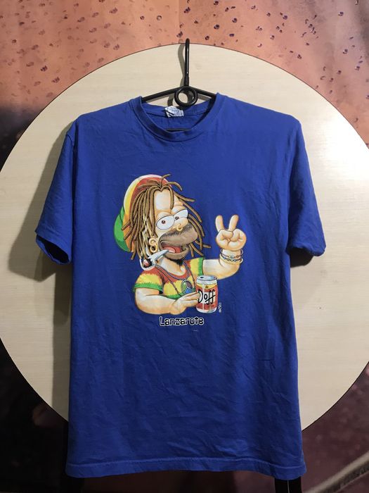 The Simpsons Vintage Homer Simpson Rasta the Simpsons t shirt | Grailed
