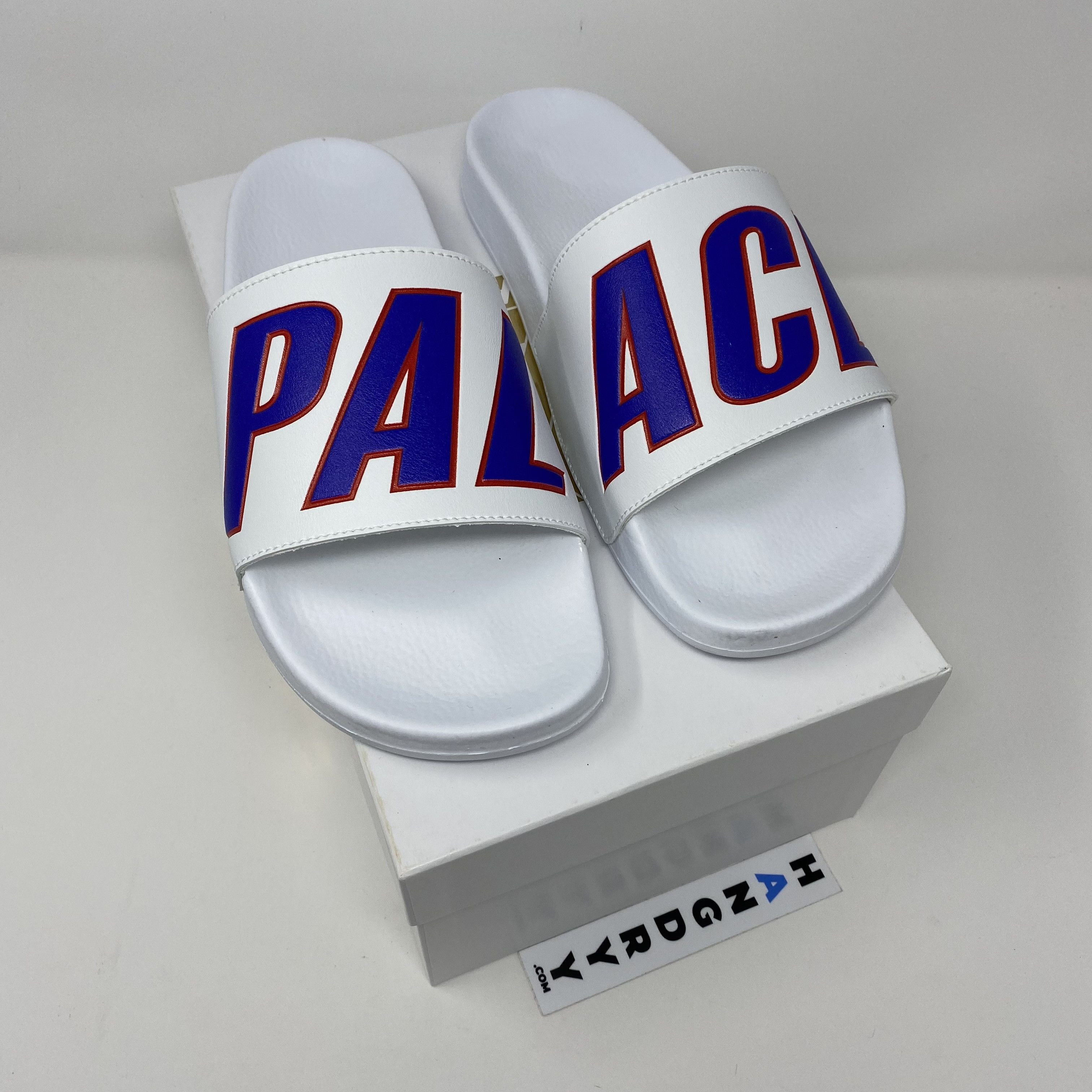 Palace Palace Sliders White Size 10 | Grailed