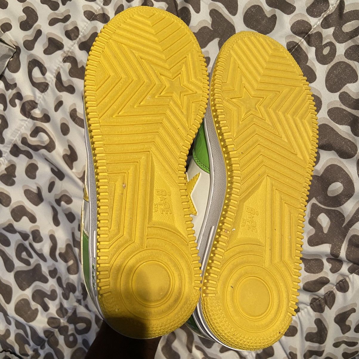 Bape Bape Baby Milo Cyborg Green/Yellow Bapestas | Grailed