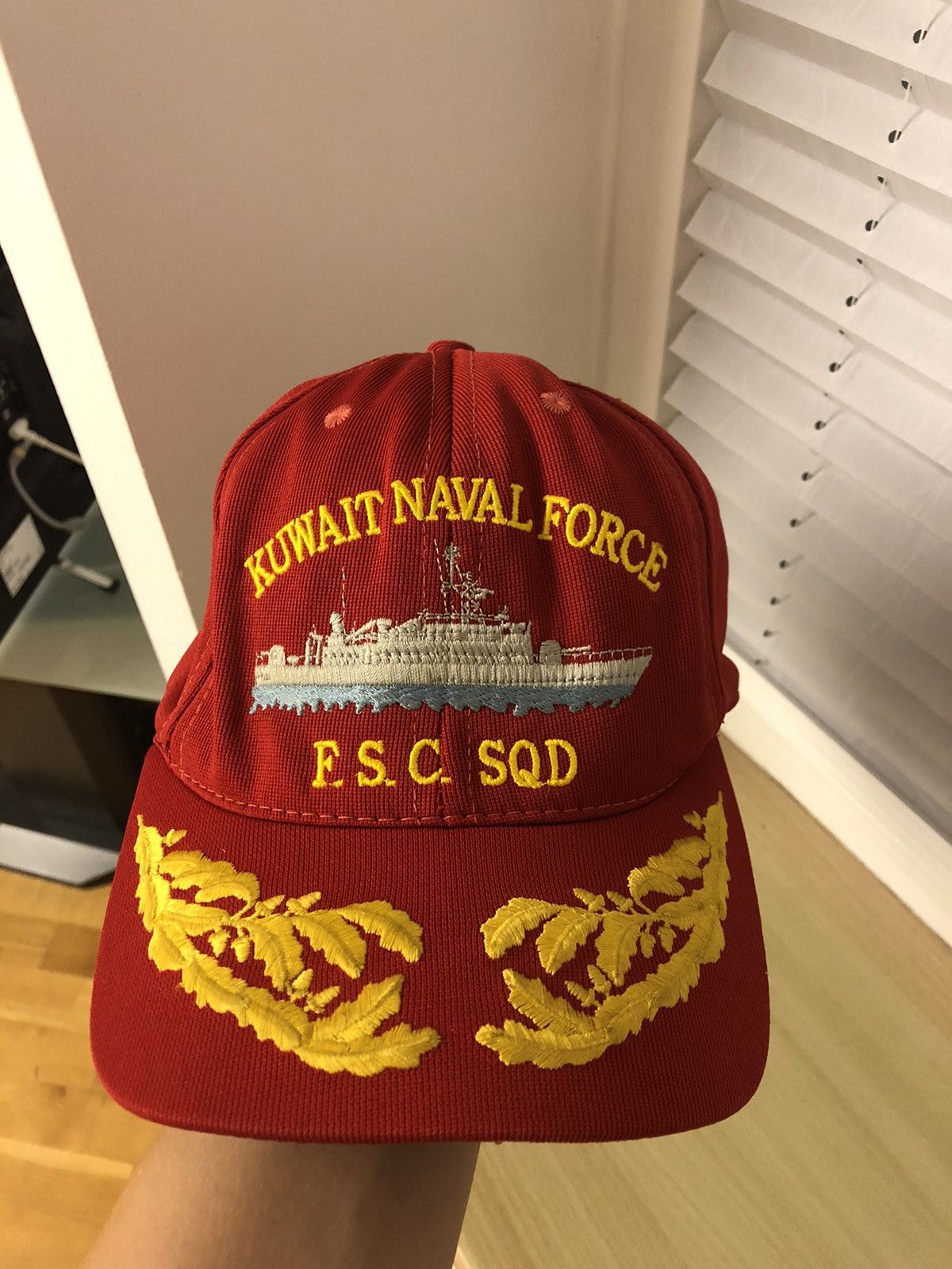 Trucker Hat × Vintage KUWAIT NAVAL FORCE GULF WAR RARE VINTAGE SNAPBACK ...