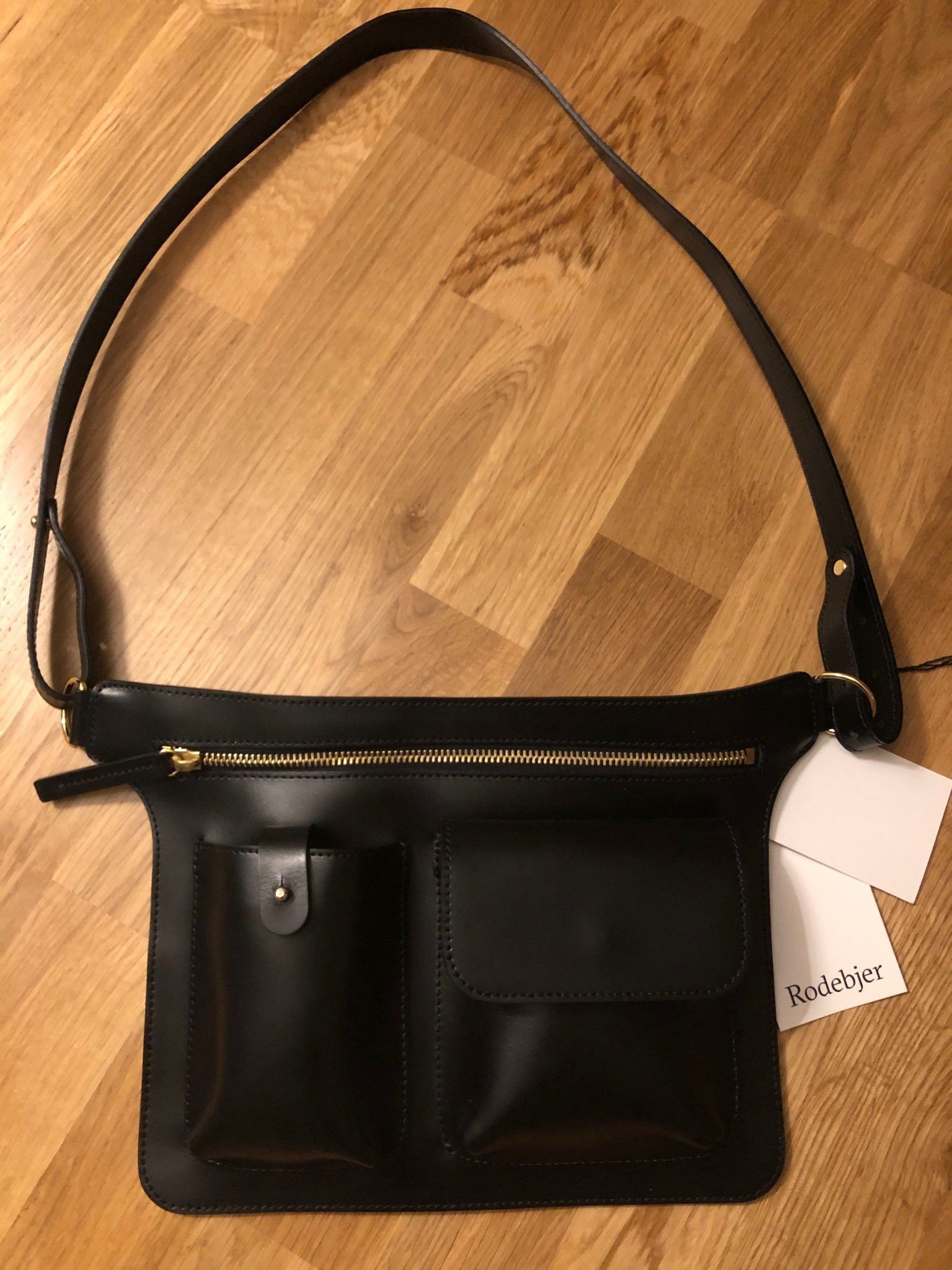 Other Rodebjer Loop black leather bum bag crossover body pack | Grailed
