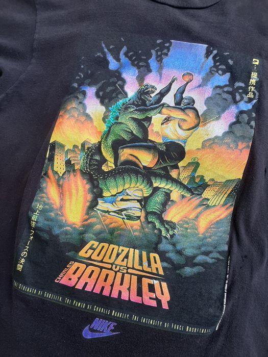 Nike VINTAGE NIKE GODZILLA VS CHARLES BARKLEY | Grailed