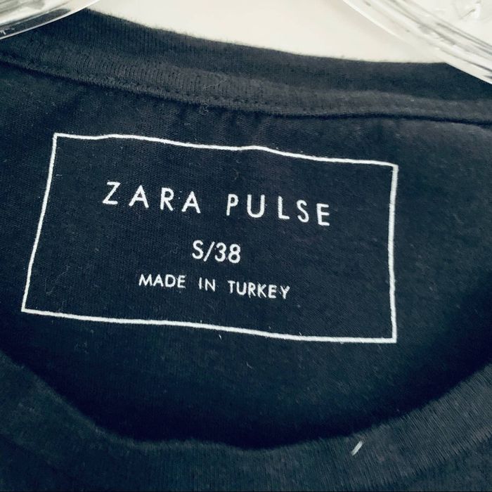 Zara Zara mens pulse black T-shirt | Grailed