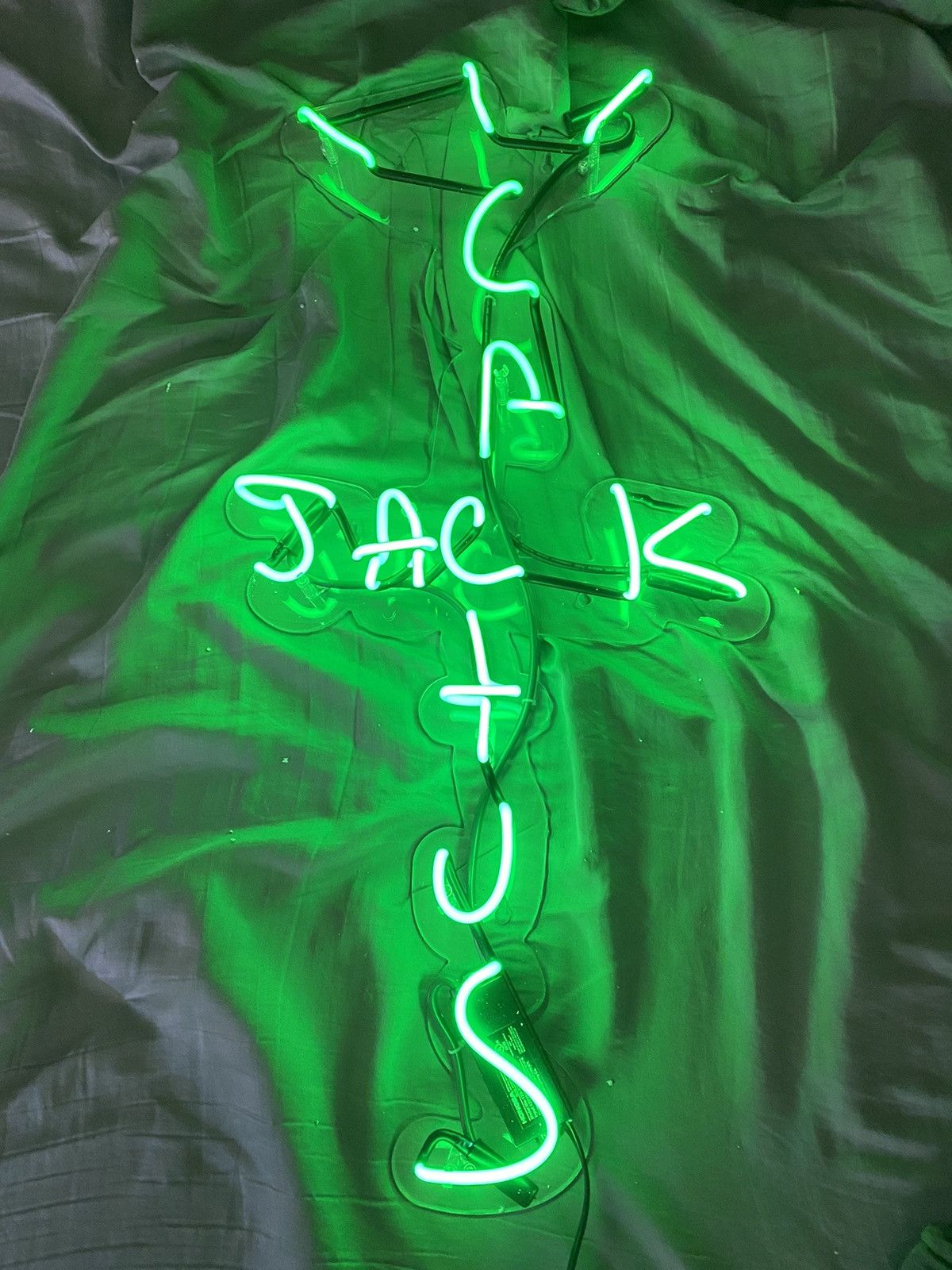 Travis Scott In Hand CJ Cactus Jack 3 ft Neon Room Sign | Grailed
