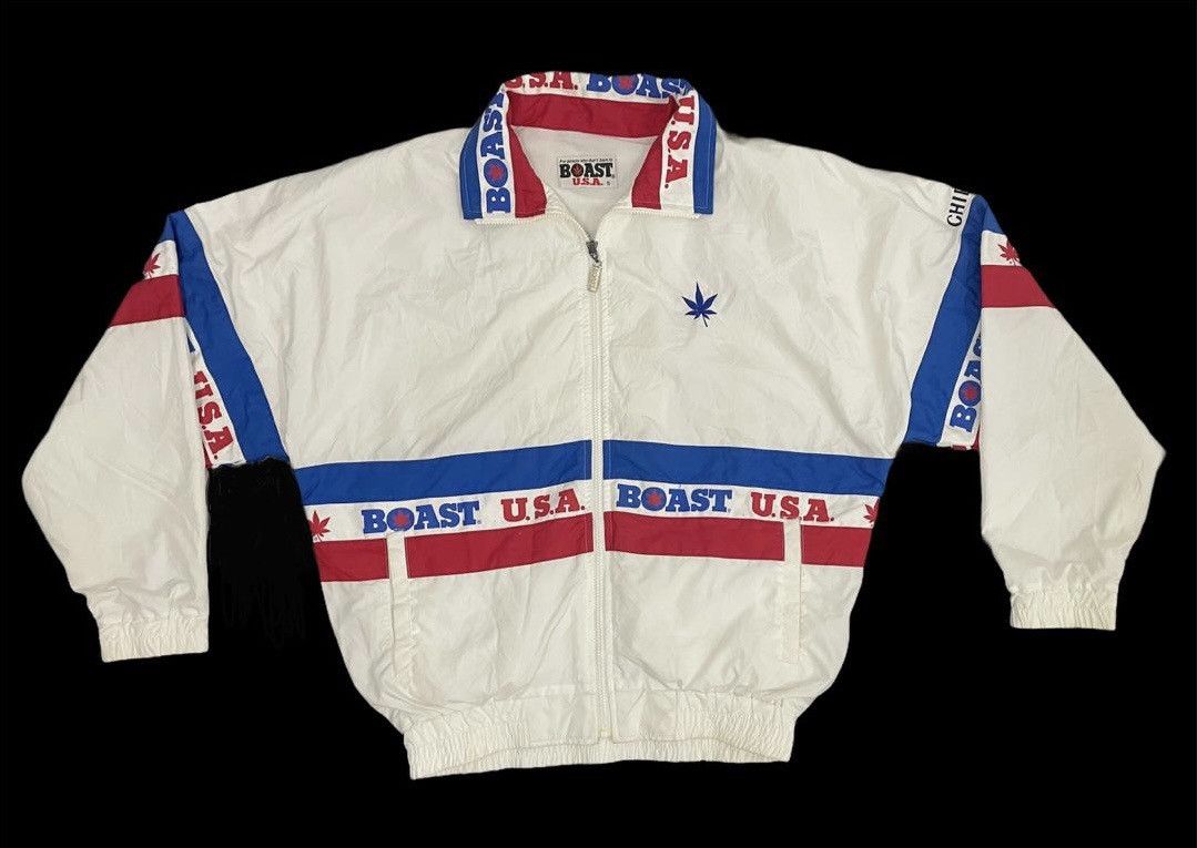 Boast × Made In Usa × Vintage Vintage windbreaker Boast USA tennis team ...