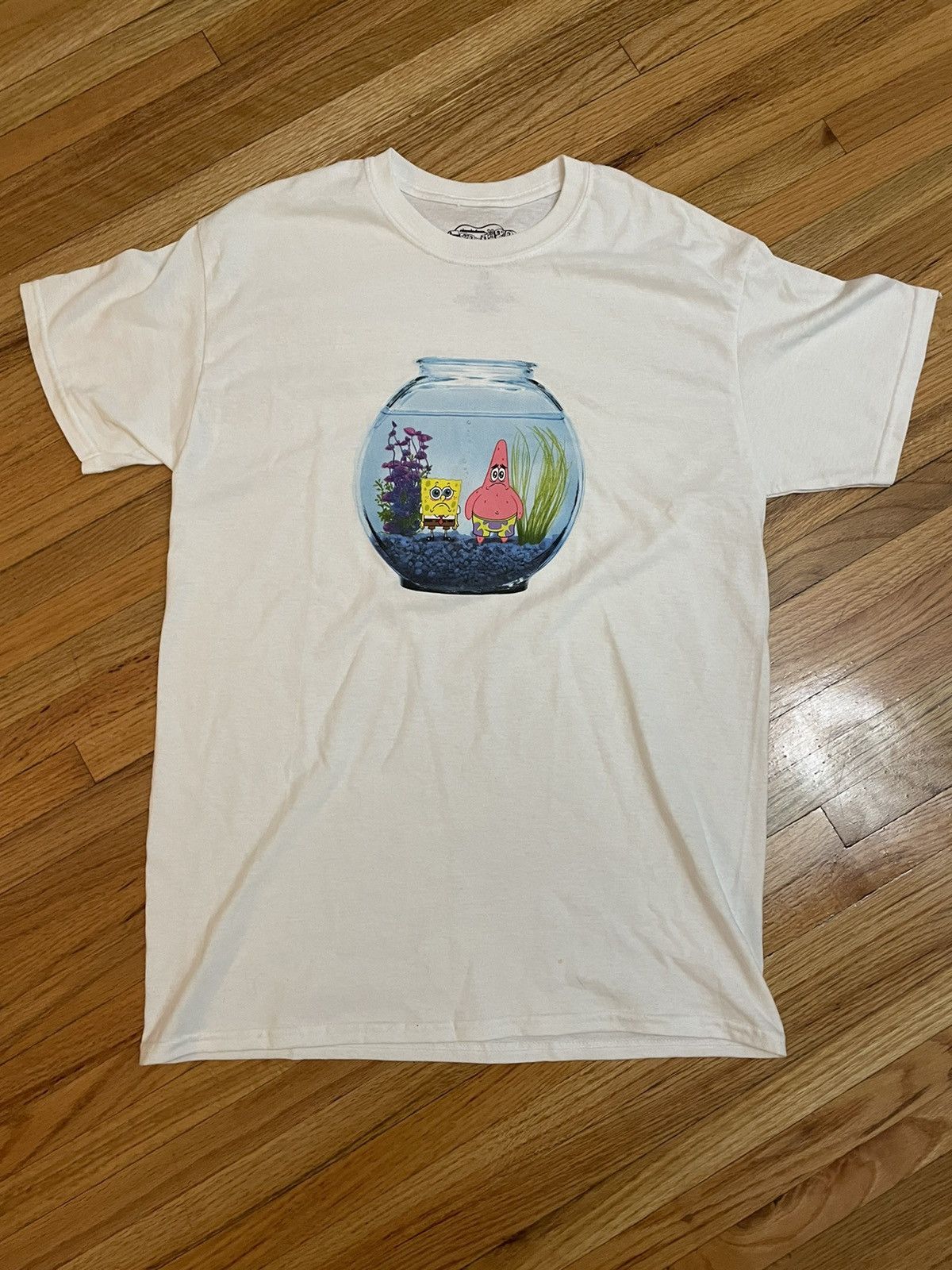Nickelodeon Spongebob Squarepants Patrick Fish Bowl T-Shirt | Grailed