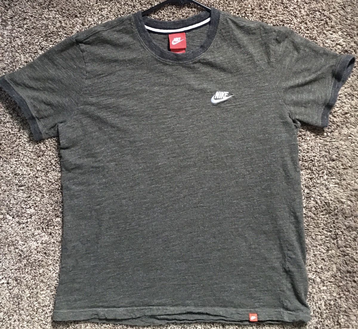 Nike × Vintage Nike Red Tag Embroidered logo Tee Shirt | Grailed