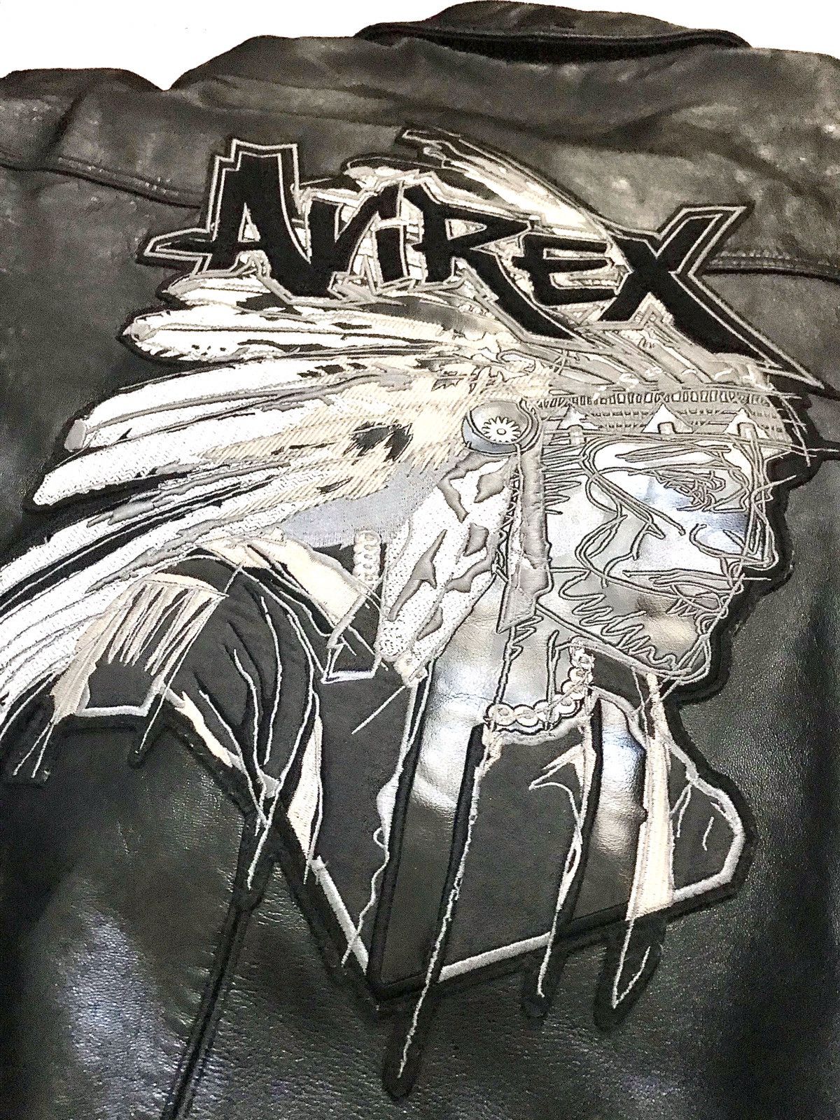 Avirex × Avirex Varsity Jacket Vintage AVIREX First American Black ...
