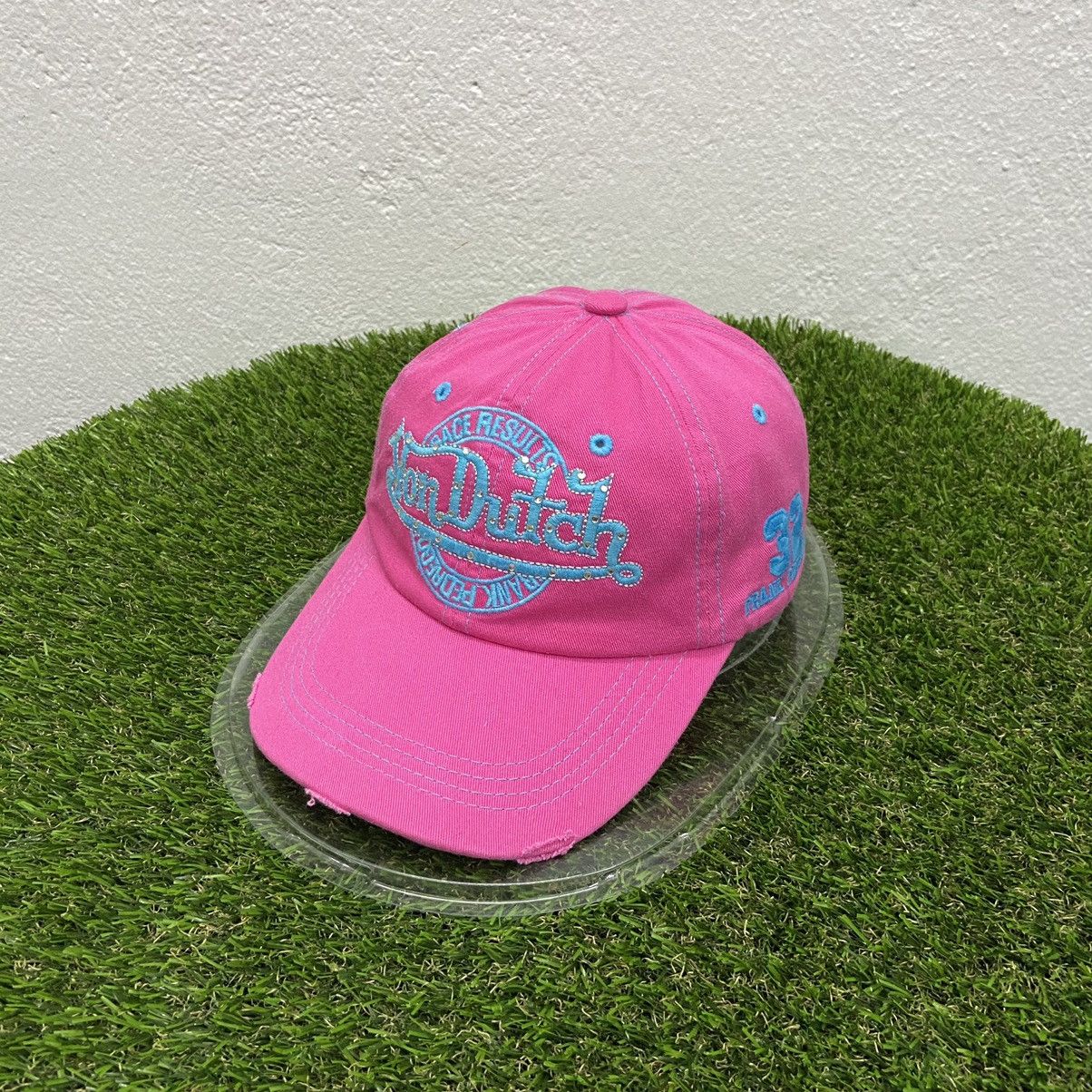 Strapback × Von Dutch Von Dutch Distressed Design Strapback Cap | Grailed