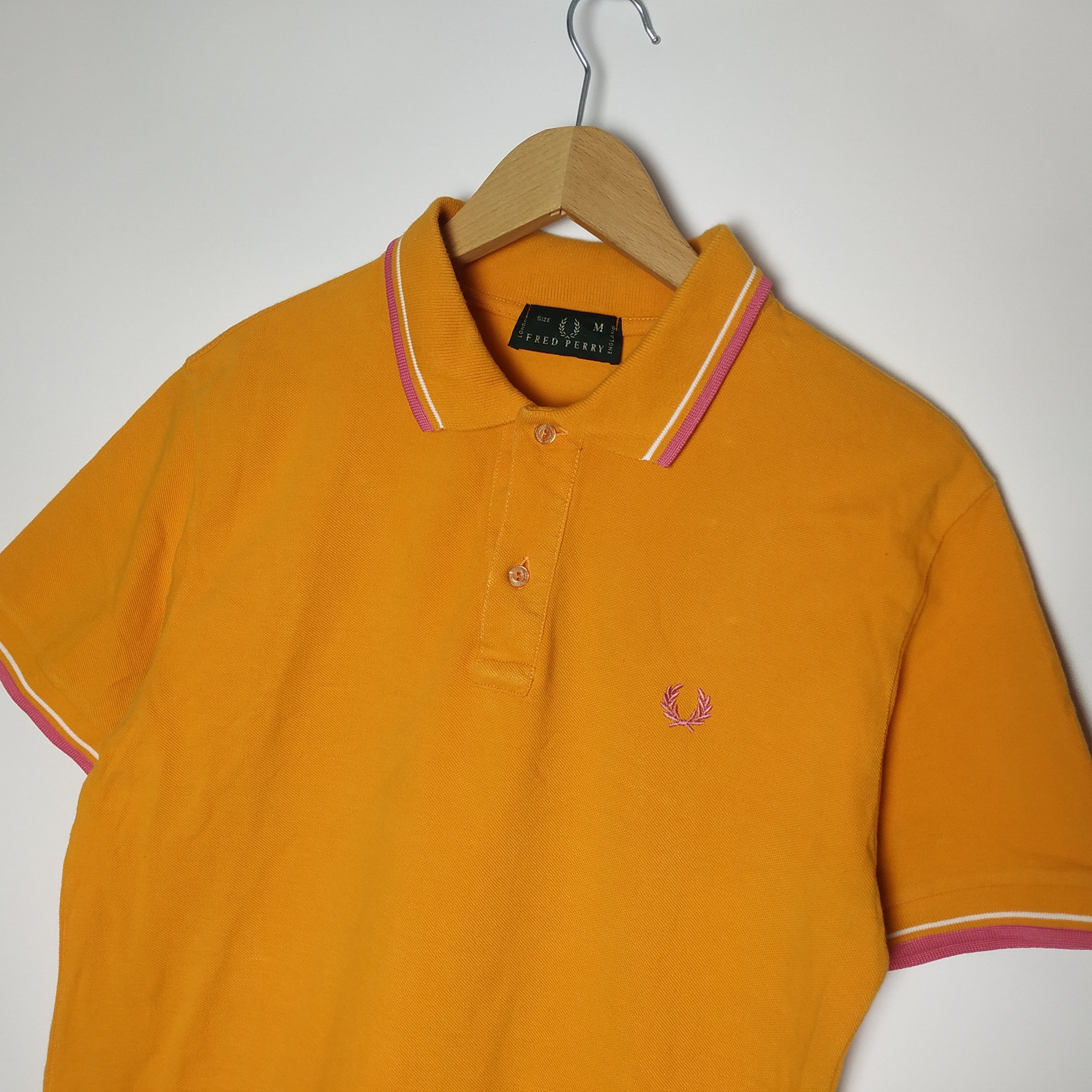 Vintage Vintage Fred Perry Yellow Casual Polo | Grailed