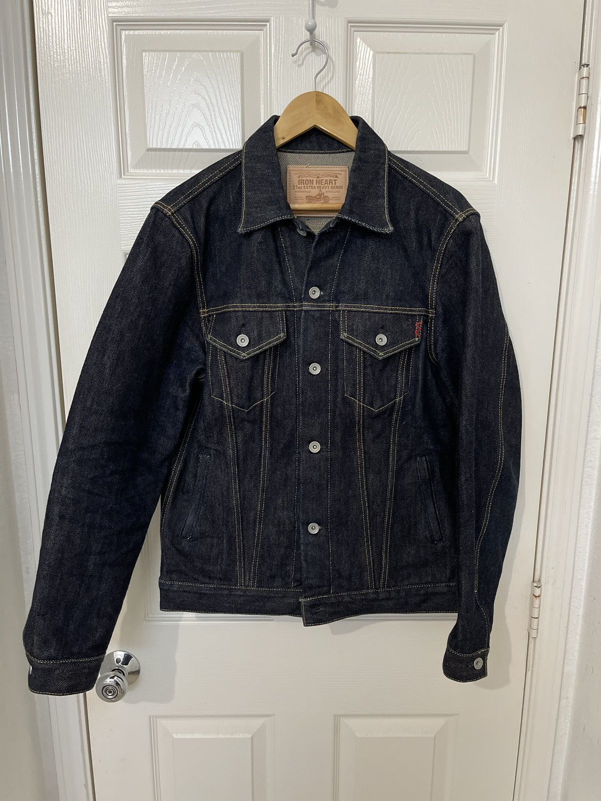 Iron Heart 21oz Selvedge Denim Modified Type III Jacket - Indigo | Grailed