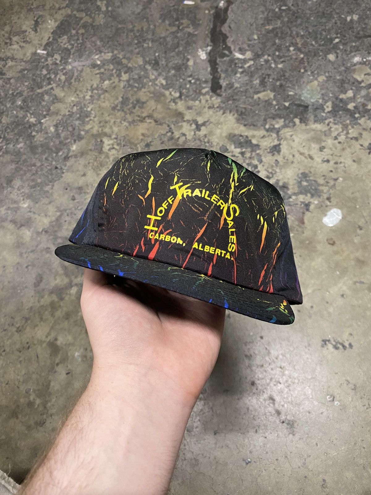 Hat × Vintage Vintage Paint Splatter Pattern 90s SnapBack Hat | Grailed
