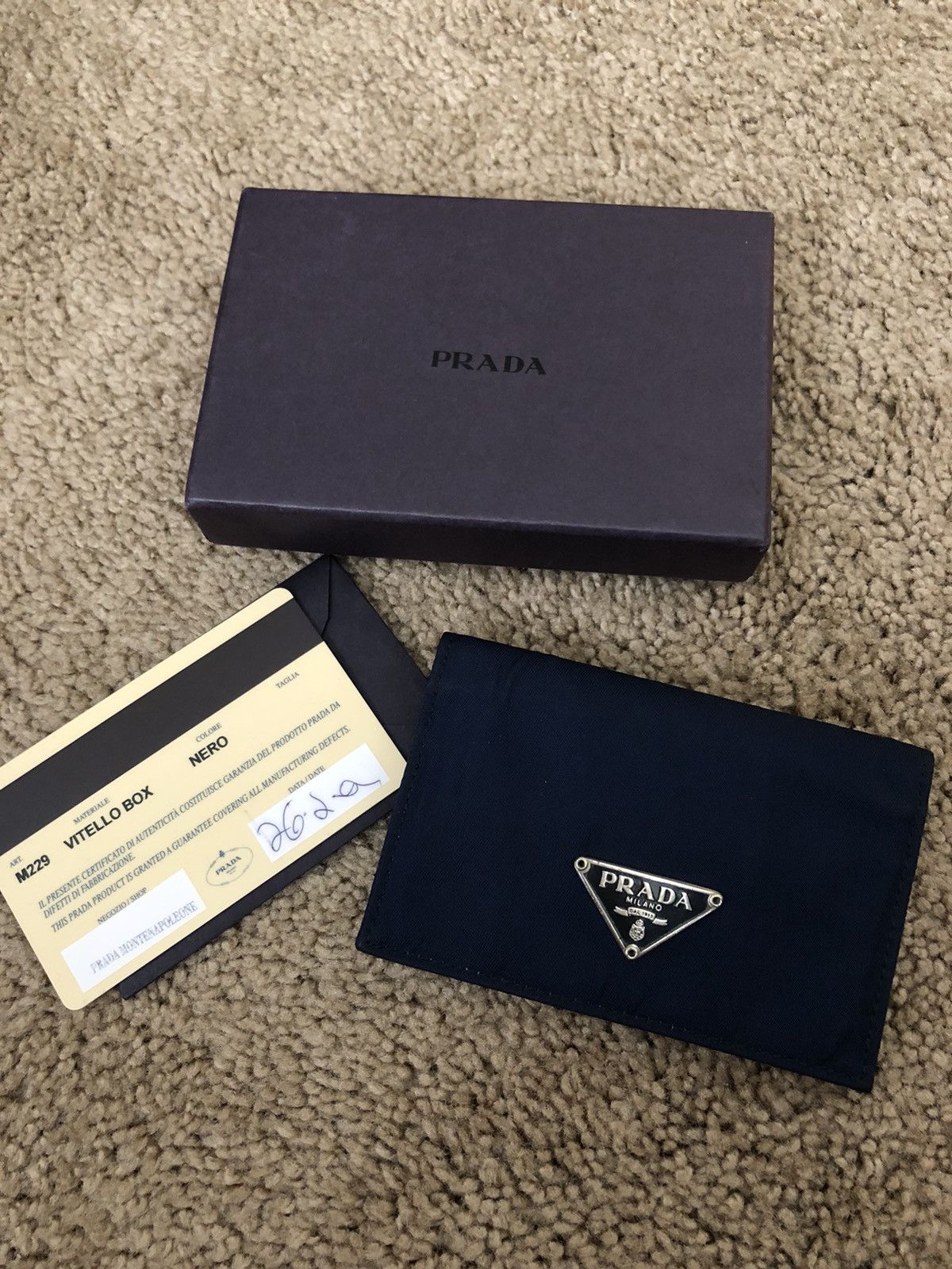 Prada Prada tessuto nylon card holder | Grailed