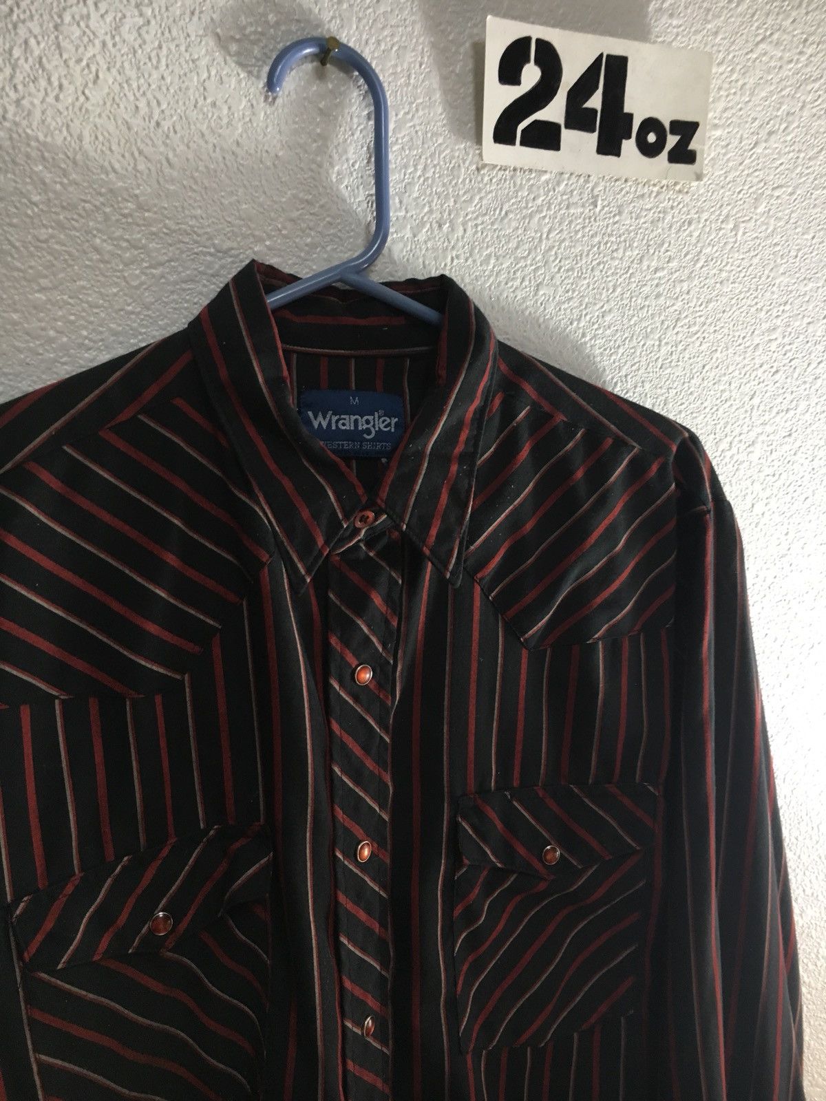 Vintage × Wrangler Black/Red Wrangler Button-Up Shirt | Grailed