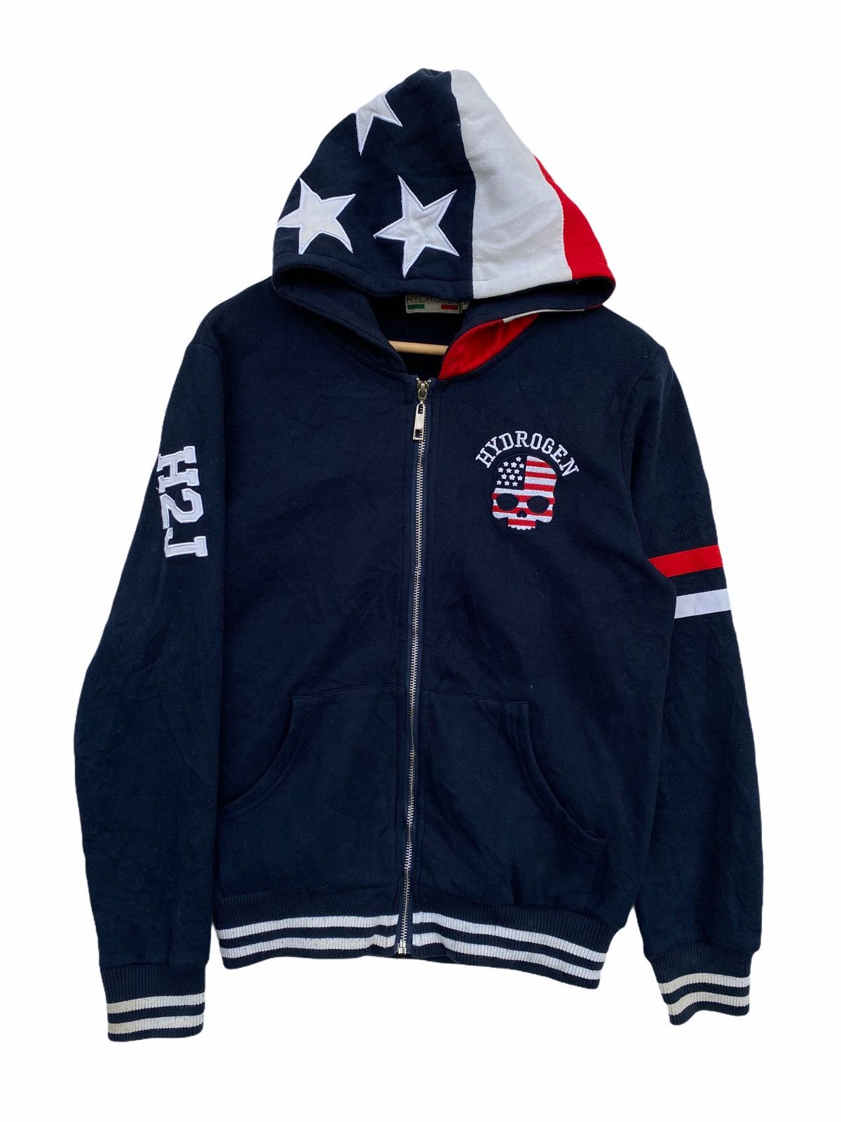 Hydrogen 1 Japanese Brand Hydrogen Zipper Hoodie | Grailed