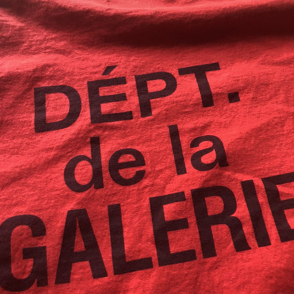 Gallery Dept. Gallery Dept. Longsleeve Logo Shirt Red French Galerie ...