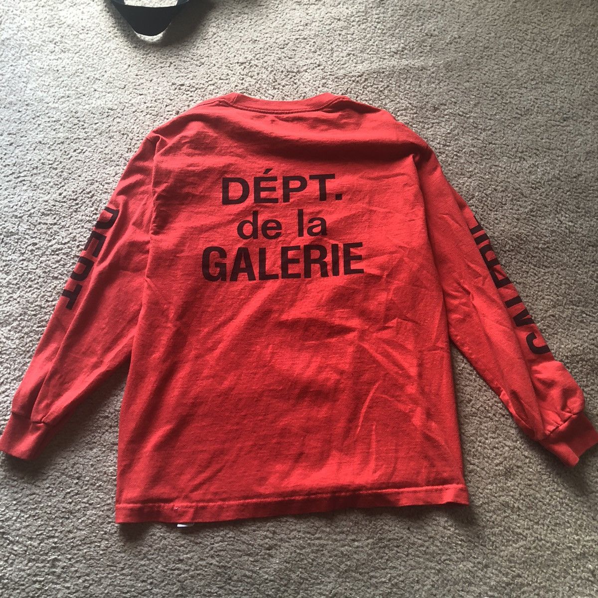 Gallery Dept. Gallery Dept. Longsleeve Logo Shirt Red French Galerie ...