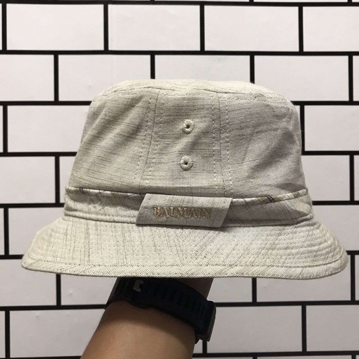 Balmain Balmain Paris Embroidery Bucket Hat | Grailed