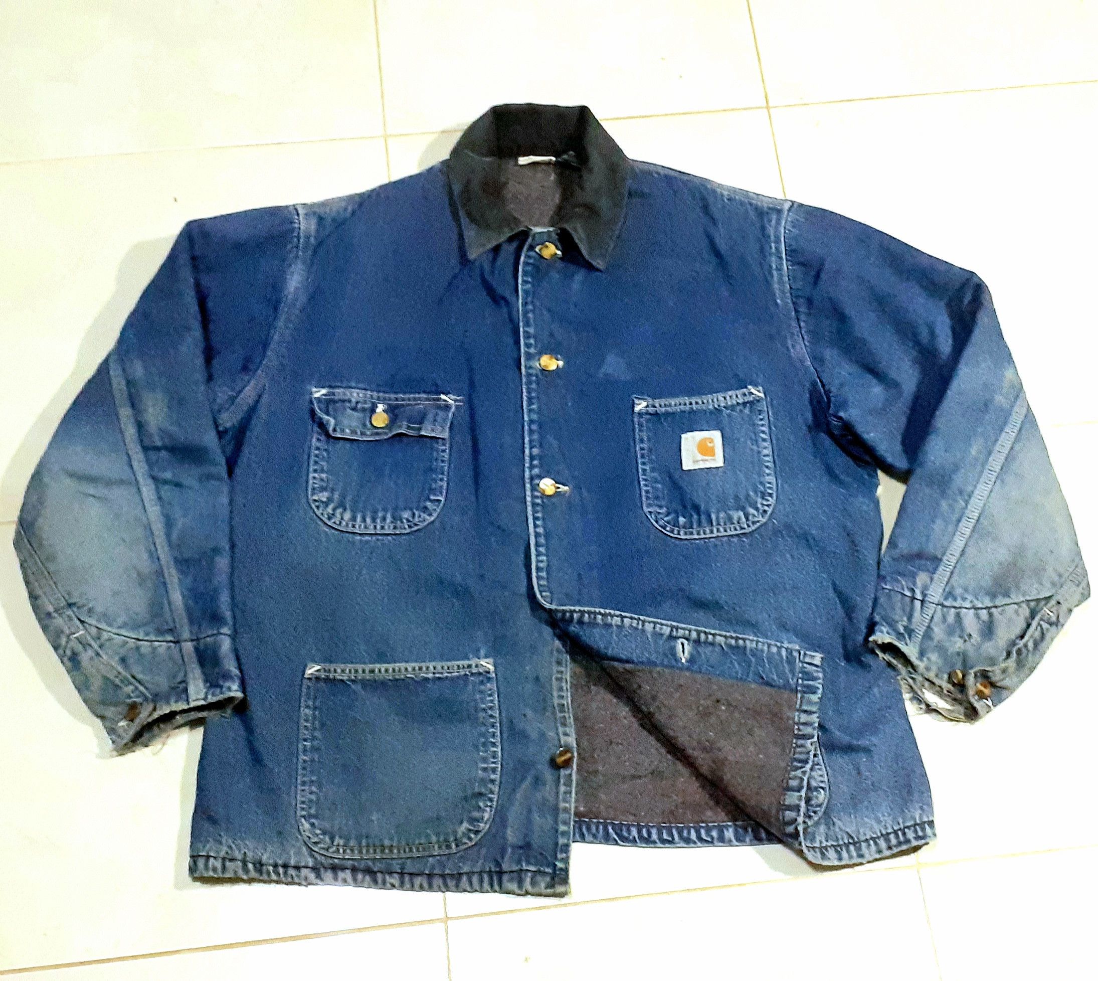 Carhartt × Vintage × Workers Vintage Carhartt Workwear denim Jacket ...