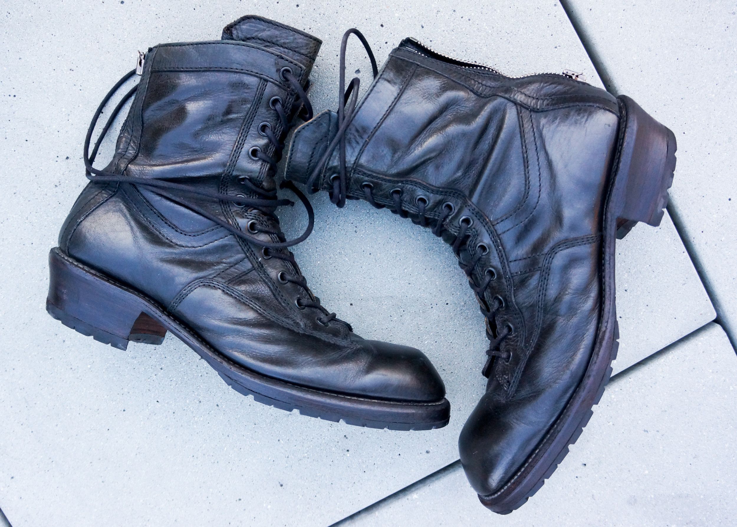 Julius Julius Back-Zip Combat Boots - super rare! | Grailed