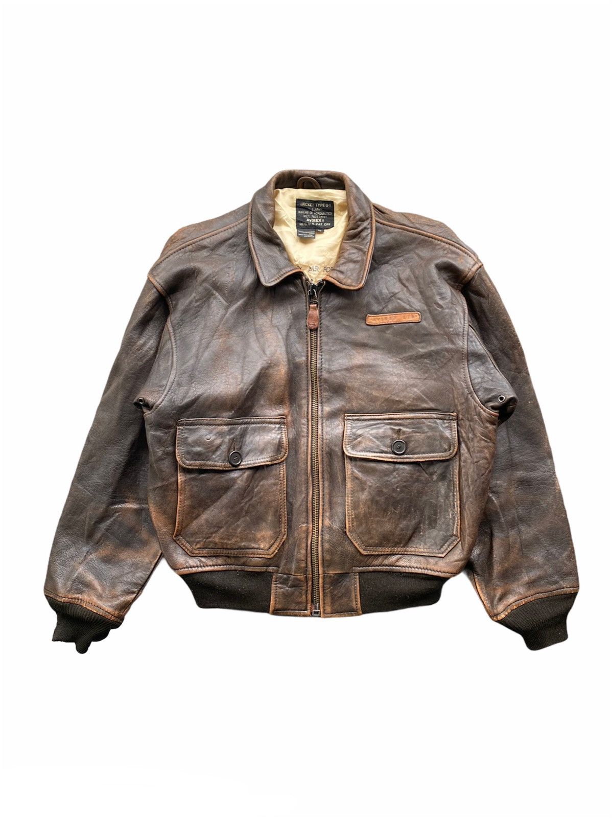 Avirex × B 3 × Leather Jacket Vintage Avirex Type G-1 World War US Navy ...