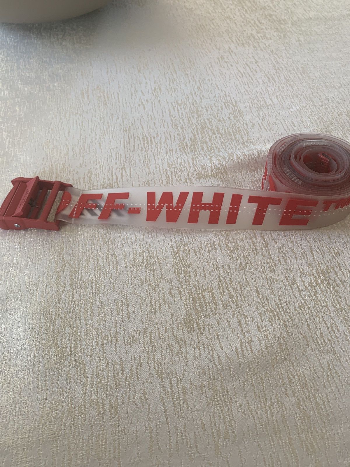 Off-White Off-White Red Rubber Belt | Grailed