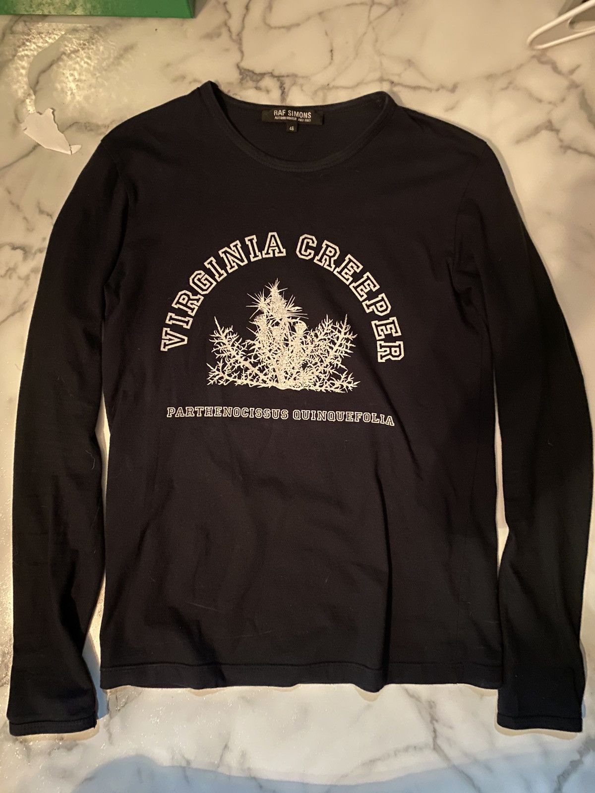 Raf Simons Raf Simons “Virginia Creeper” 2002-2003 Black Long Sleeve ...