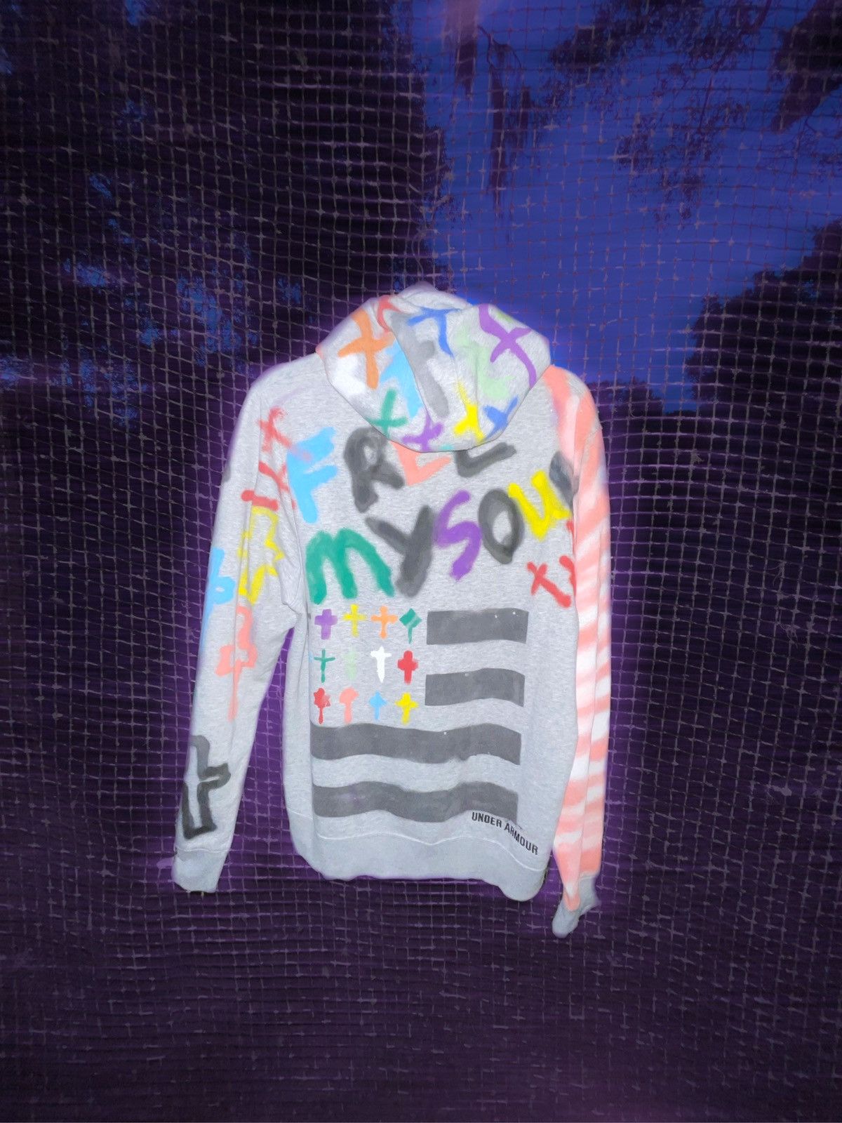 Custom × Streetwear Custom Spray Paint Zip-Up Jacket | Grailed