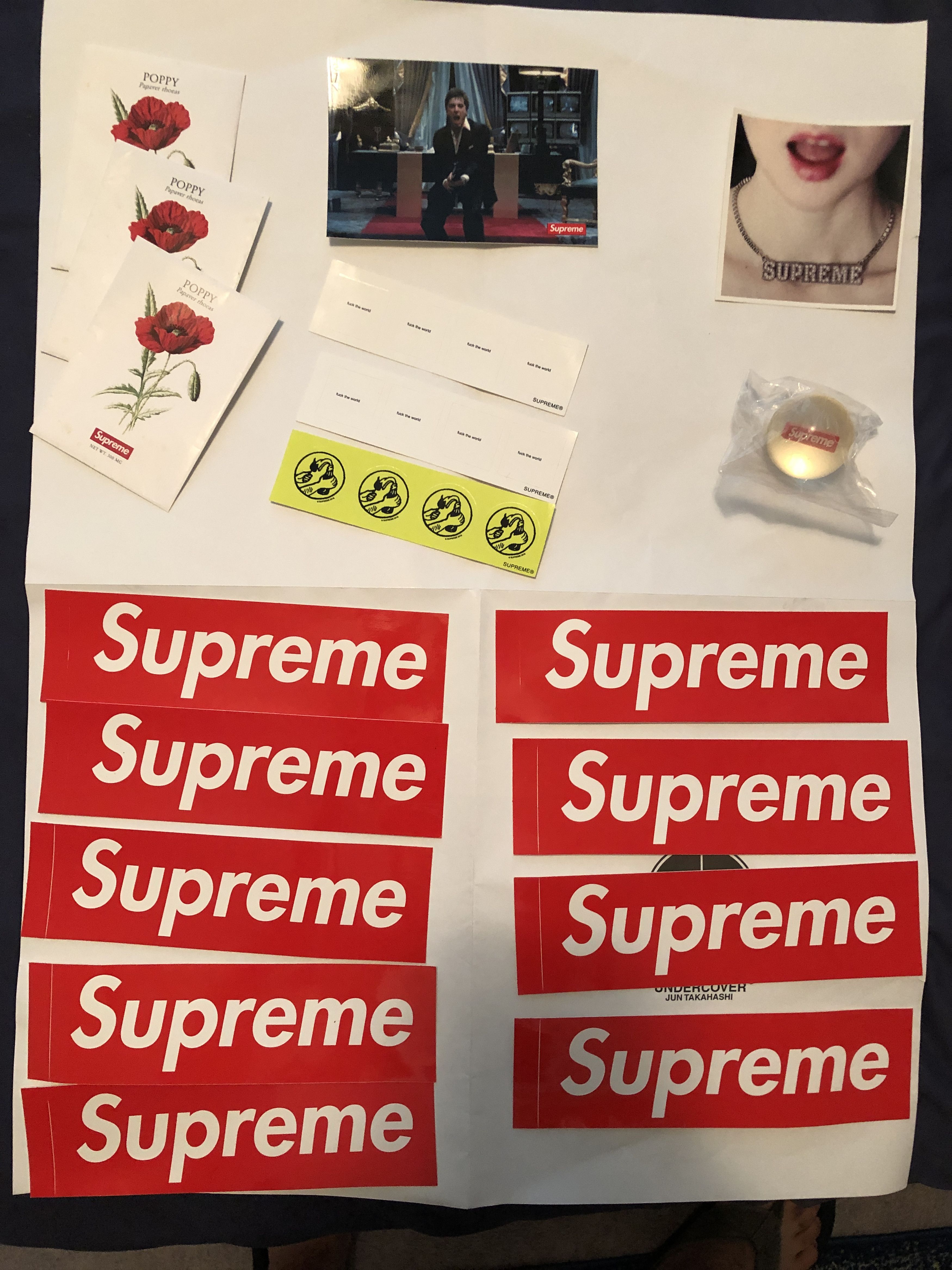 Supreme stickers and posters SUPREME | Grailed