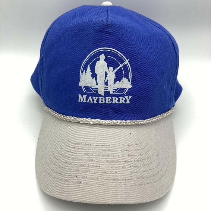 Trucker Hat Vtg Mayberry Andy Griffith Opie Fishing Cap Rope Snap Back ...
