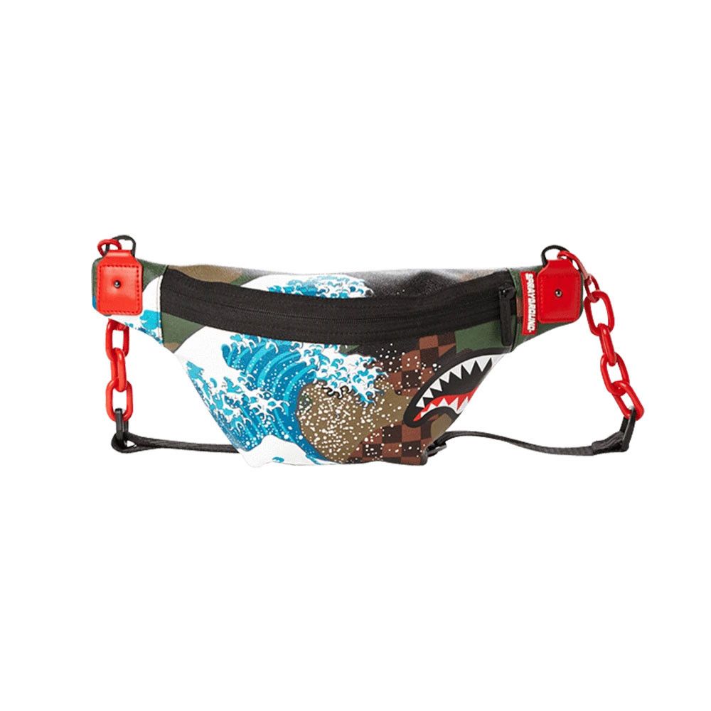 Sprayground Sprayground Camokawa Wave Shark Crossbody | Grailed