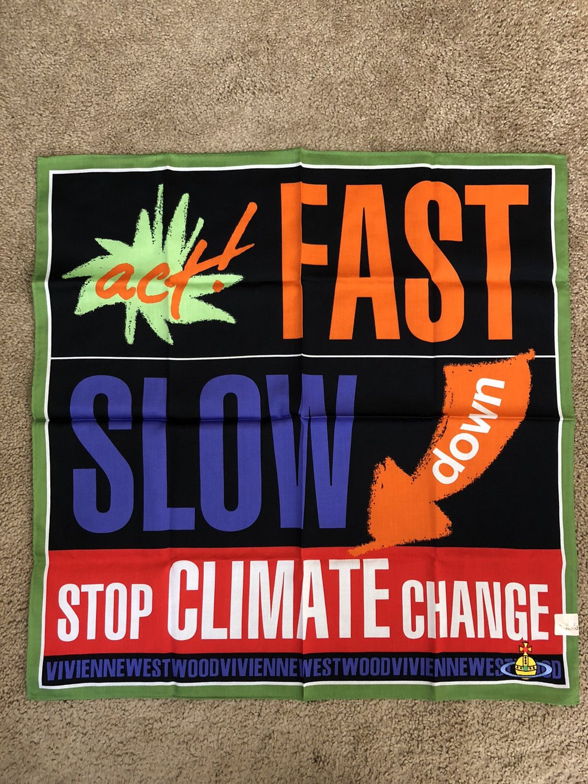 Vivienne Westwood Vivienne Westwood climate change scarf | Grailed