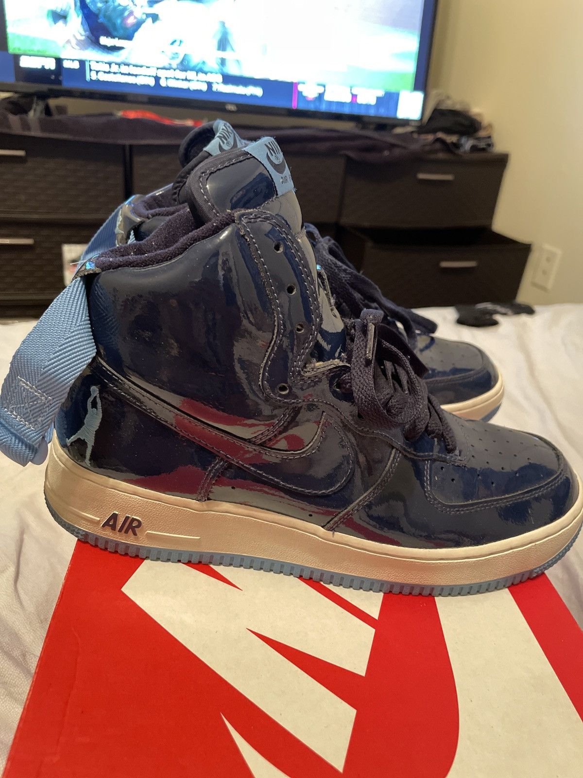 Nike Air Force 1 Sheed Midn Navy | Midn Nvy-Univ Bl-White | Grailed