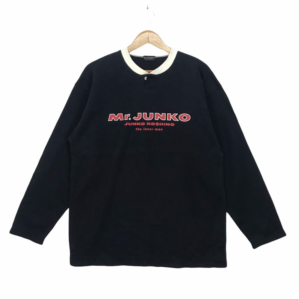 Japanese Brand Mr. JUNKO Junko Koshino Sweatshirt Spell Out Pullover ...