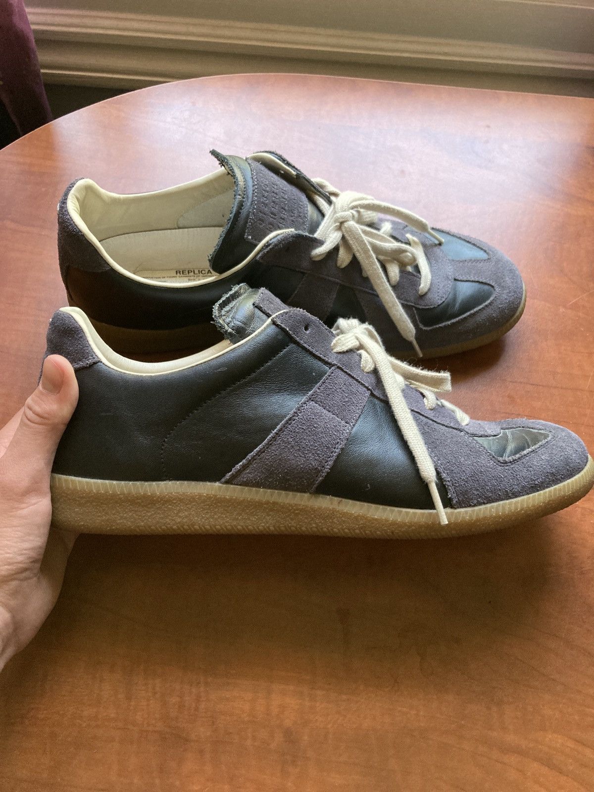 Maison Margiela Navy gum margiela replica | Grailed