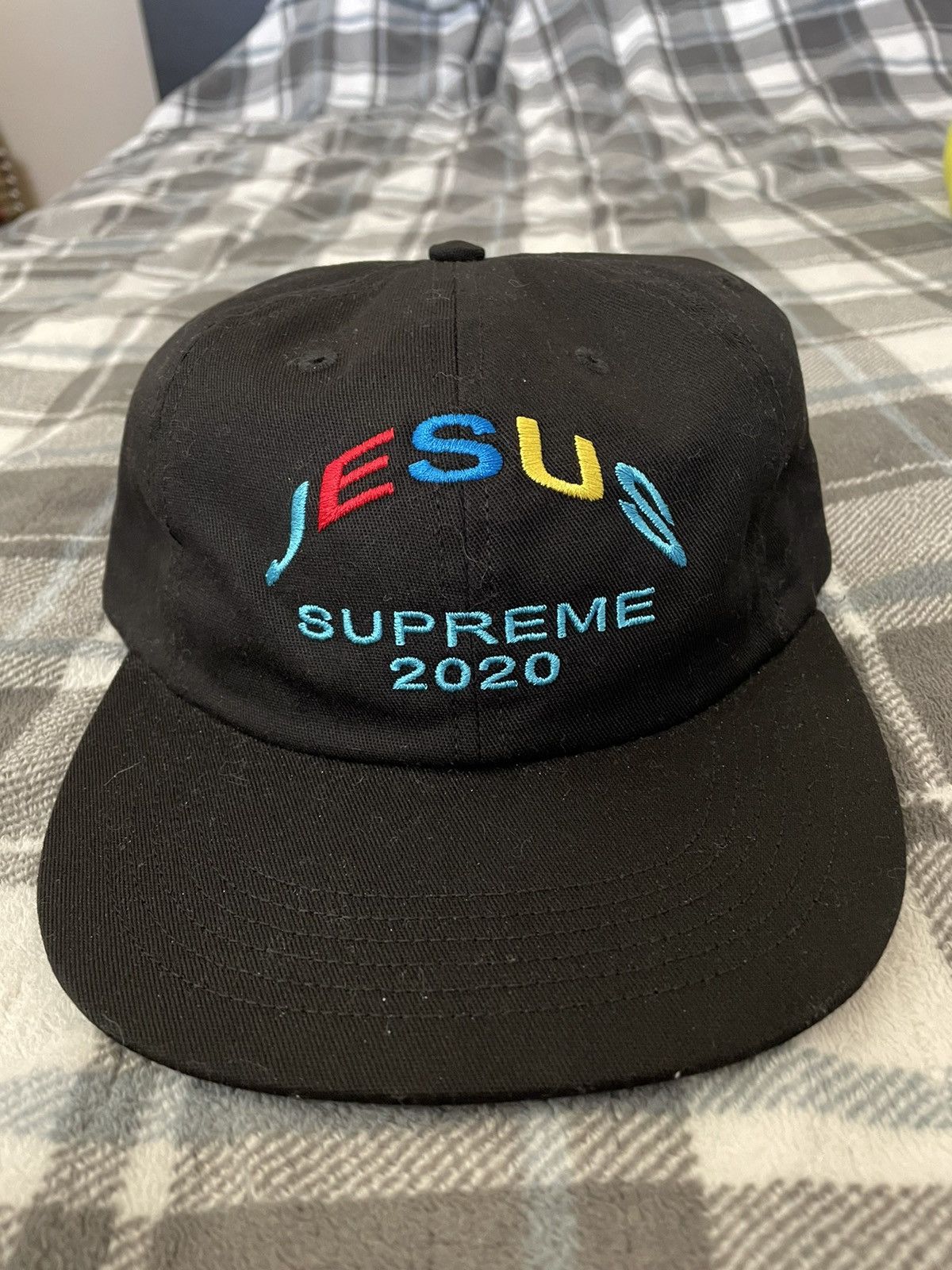 Supreme Supreme Jesus 6-Panel Hat (Black) FW20 | Grailed