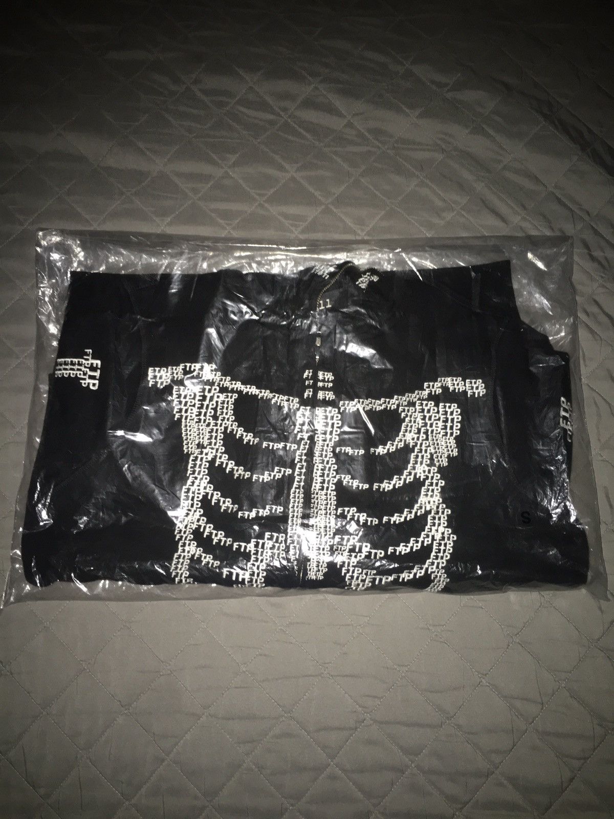 Fuck The Population *NEED GONE* FTP Skeleton Hoodie Black Small Glow In ...