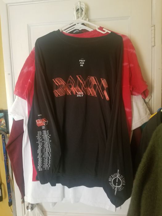 Kendrick Lamar Kendrick Lamar Damn Tour Merch Long Sleeve Tee 2017 ...