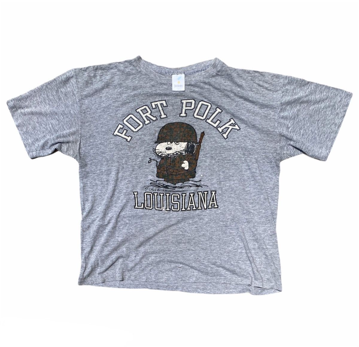 Vintage Vintage 1958 Snoopy Soldier Army Fort Polk, Louisiana Tee | Grailed