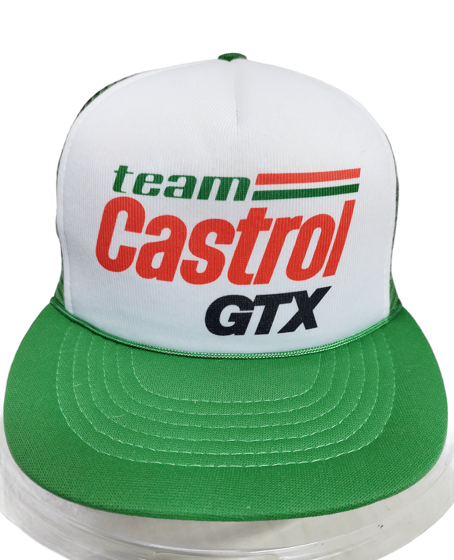 Racing × Trucker Hat × Vintage Vintage Castrol Team GTX Motor Oil Cap ...