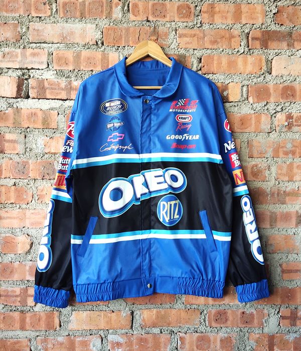 Vintage Y2k Greg Biffle NASCAR Racing Oreo #26 Racing Twill Jacket ...