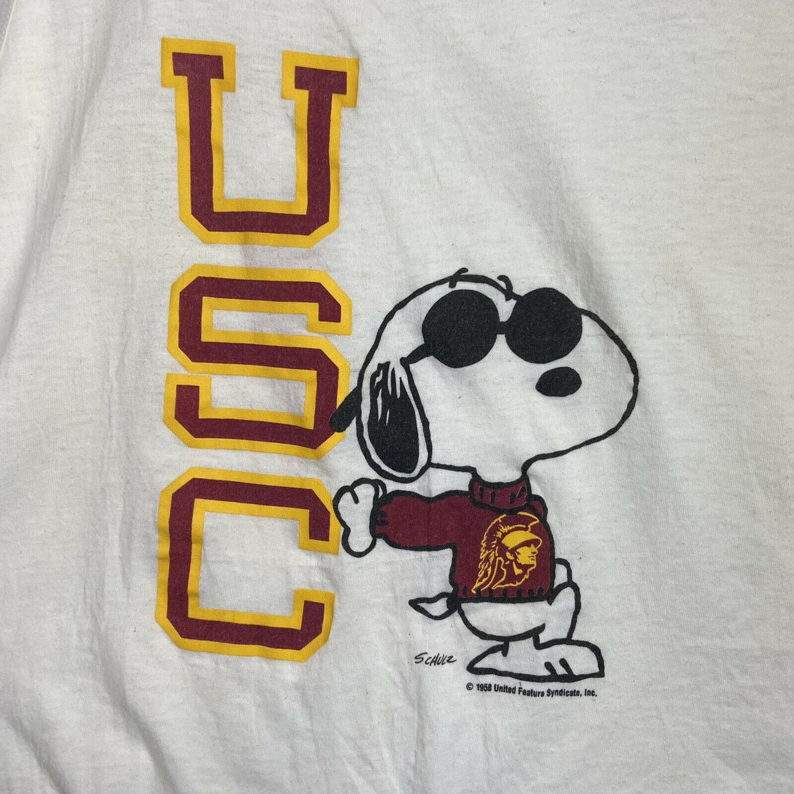 Vintage Vintage USC Trojans Snoopy Tank Top Single Stitch USA Made ...