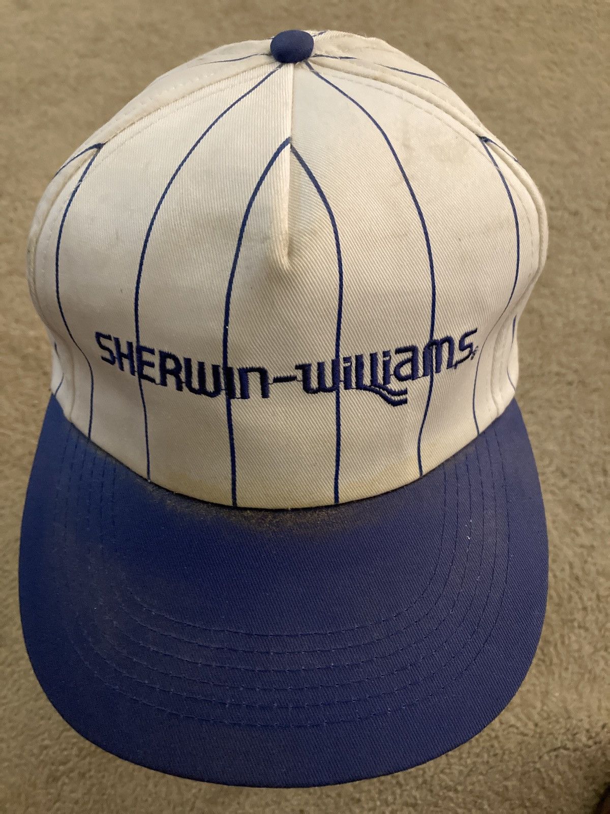 Vintage Sherwin Williams trucker Vintage pinstripe hat cap painting ...