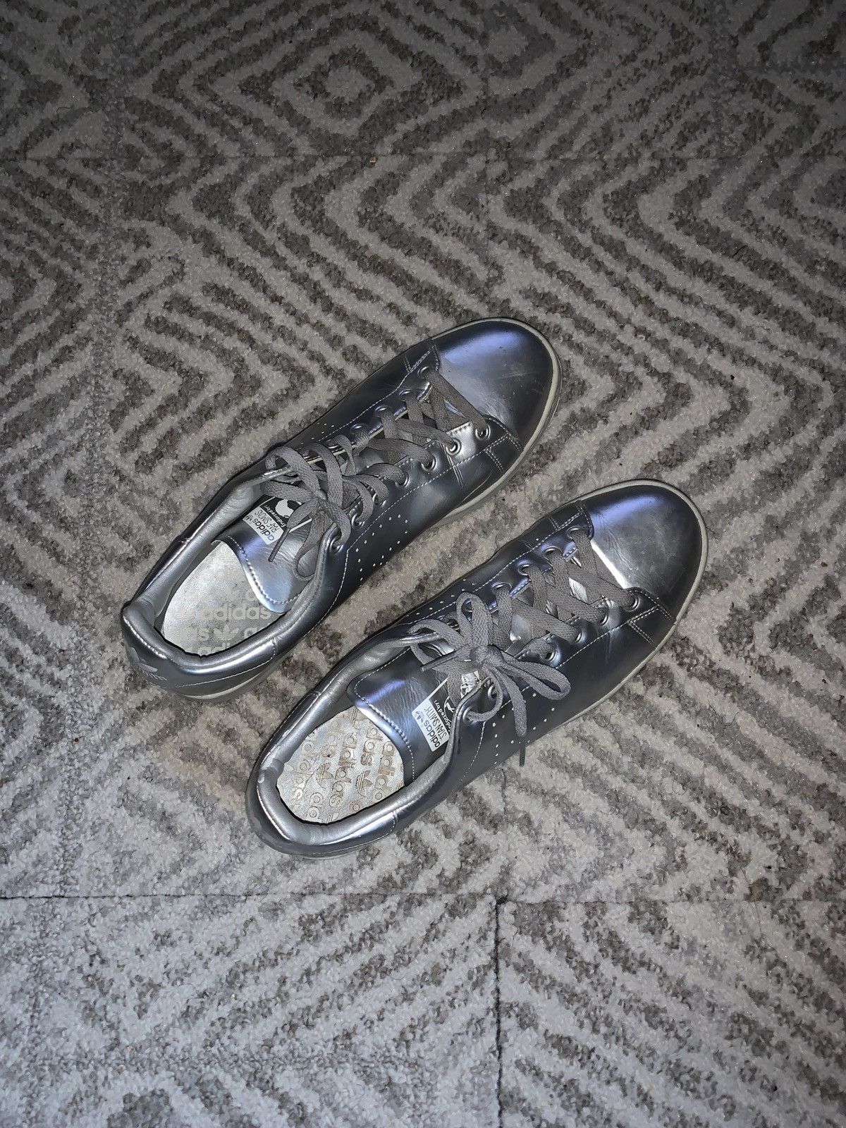 Raf Simons Raf Simons Silver Stan Smith. 12.5 | Grailed