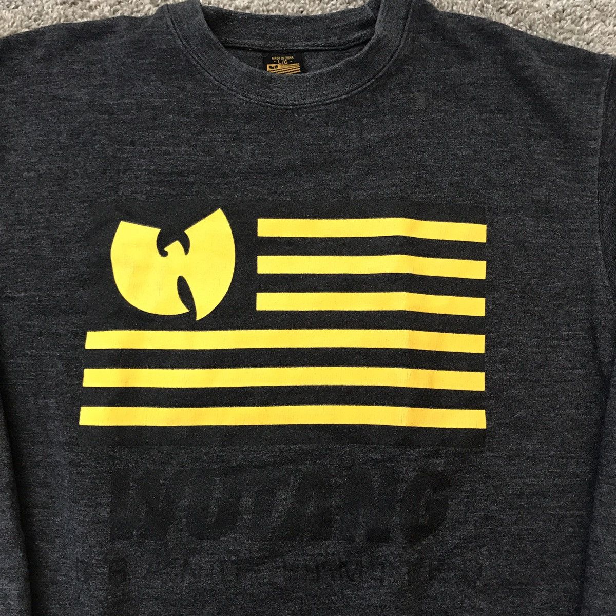 Wu Tang Clan × Wu Wear × Wutang Wu-Tang Sweater Size Large Iron Flag ...